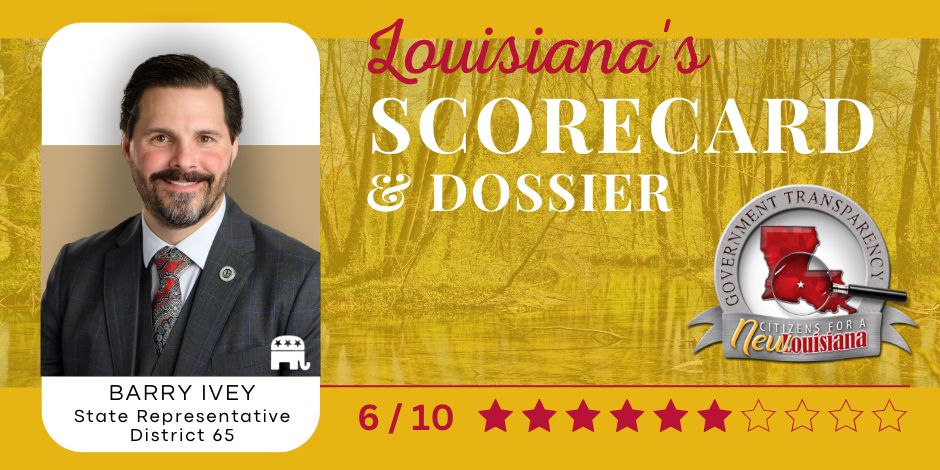 Barry Ivey - Former State Legislator Score 6/10