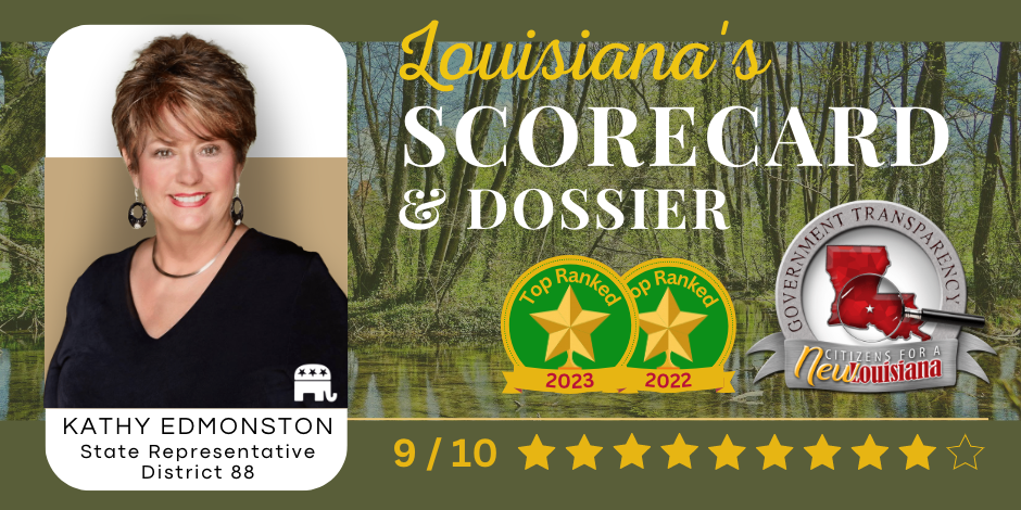 Kathy Edmonston - Legislator Score 8/10