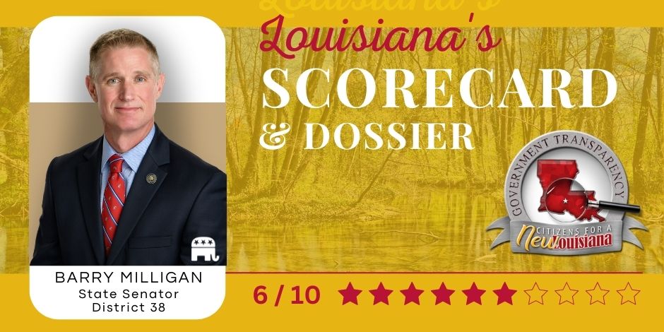 Barry Milligan - Former State Senator Score 6/10