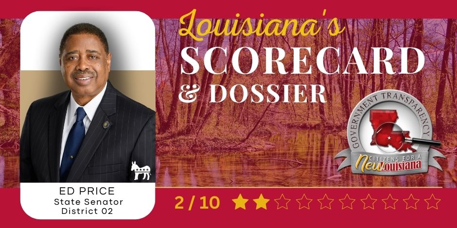 Ed Price - Senator Score 2/10