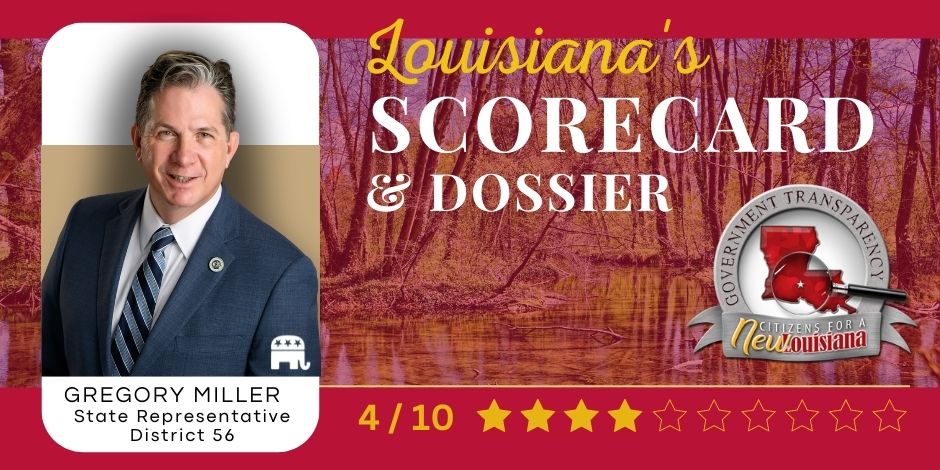 Gregory Miller - Senator Score 4/10