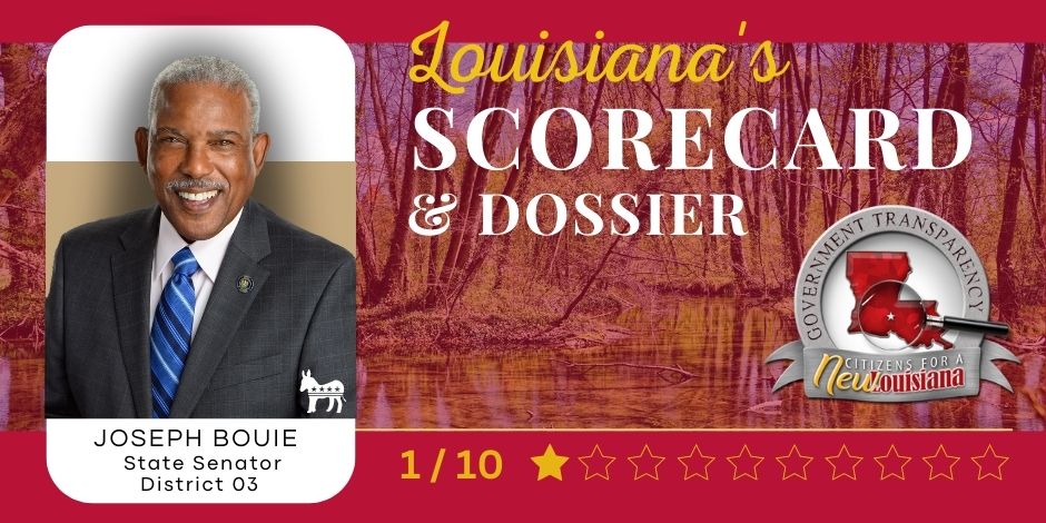 Joseph Bouie - Senator Score 1/10