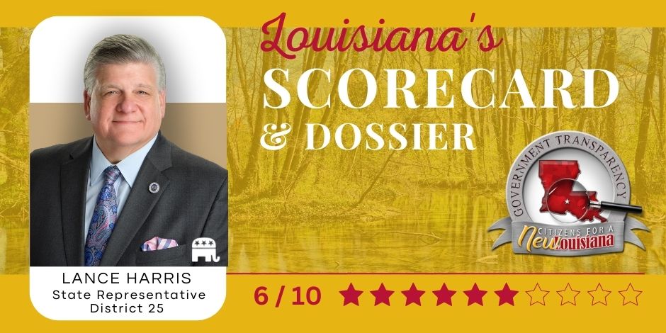 Lance Harris - Former State Legislator Score 6/10