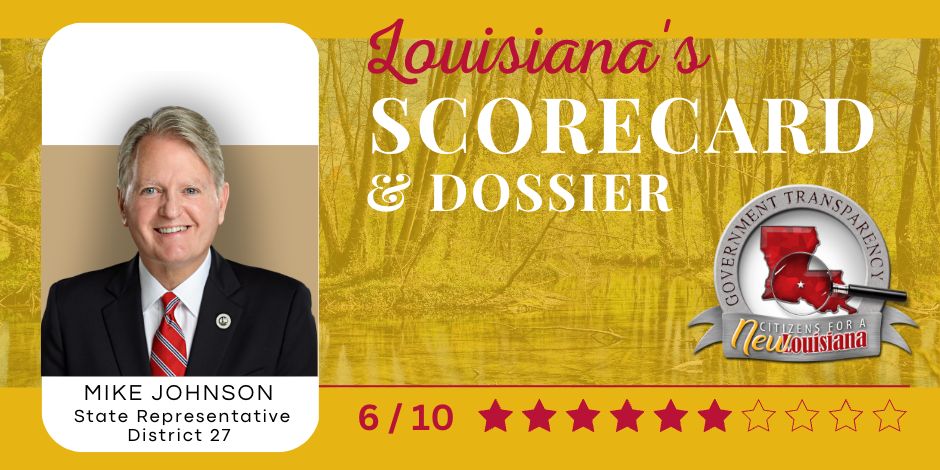Mike Johnson - Legislator Score 7/10