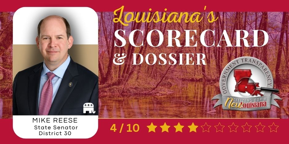 Mike Reese - Senator Score 4/10