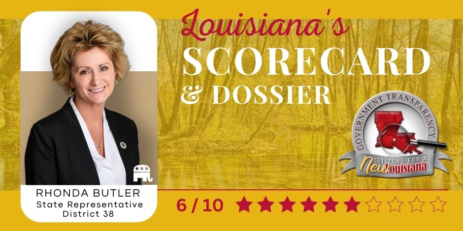 Rhonda Butler - Legisl Score 6/10