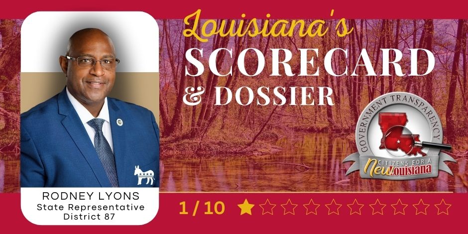 Rodney Lyons - Legislator Score 2/10