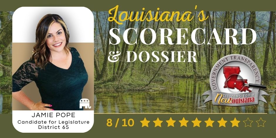 Jamie Pope - LA House Candidate Score 8/10